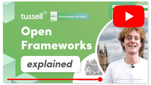 What are open frameworks? (Procurement Act 2023)